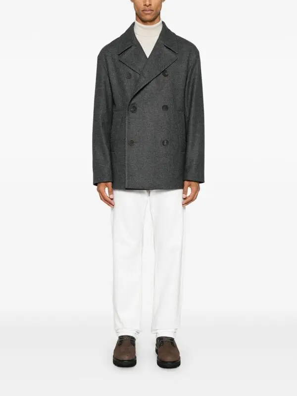 HEVO Trani Pea Coat - Grey