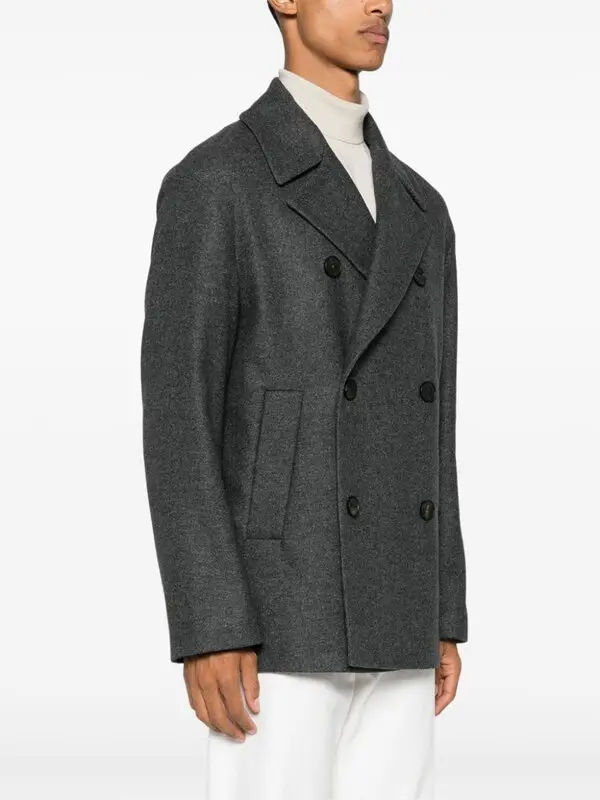 HEVO Trani Pea Coat - Grey