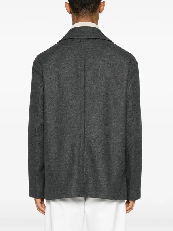 HEVO Trani Pea Coat - Grey