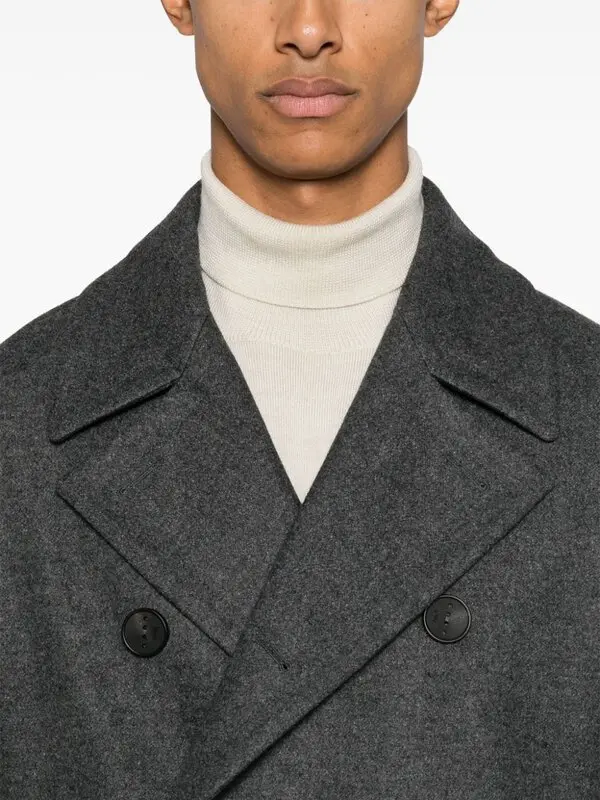 HEVO Trani Pea Coat - Grey