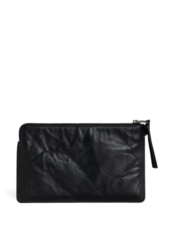 Zadig&Voltaire Angel Wings Leather Clutch - Black