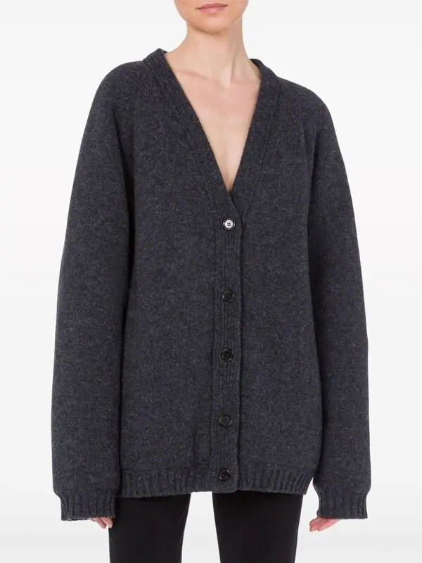 Moschino Virgin Wool V-neck Cardigan