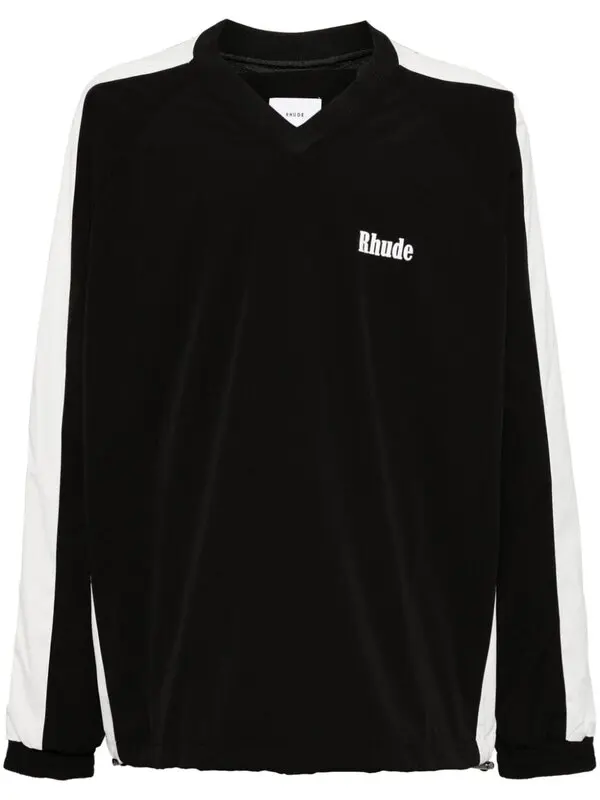 Rhude Raven Sweatshirt With Colorblock Design - Black