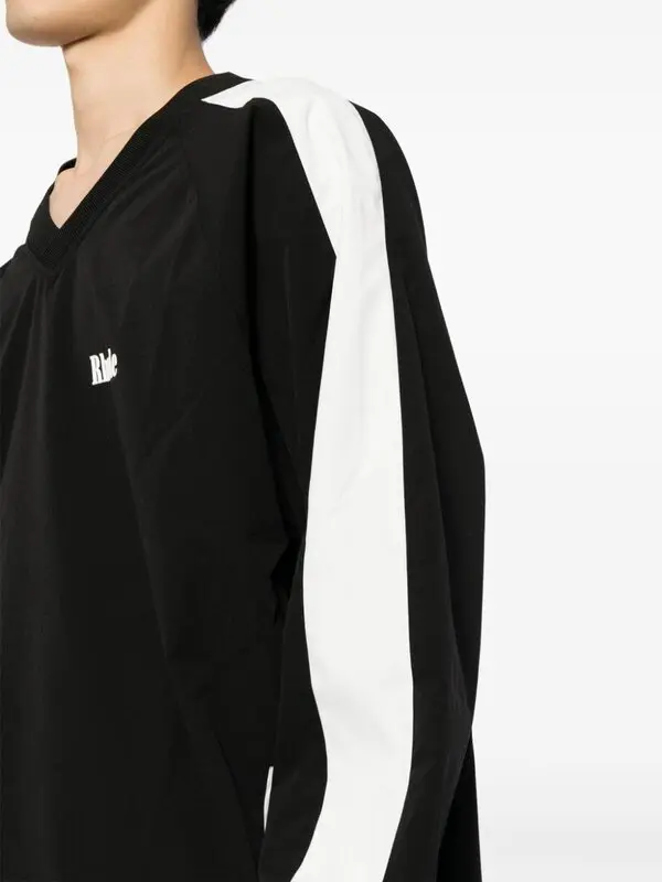 Rhude Raven Sweatshirt With Colorblock Design - Black