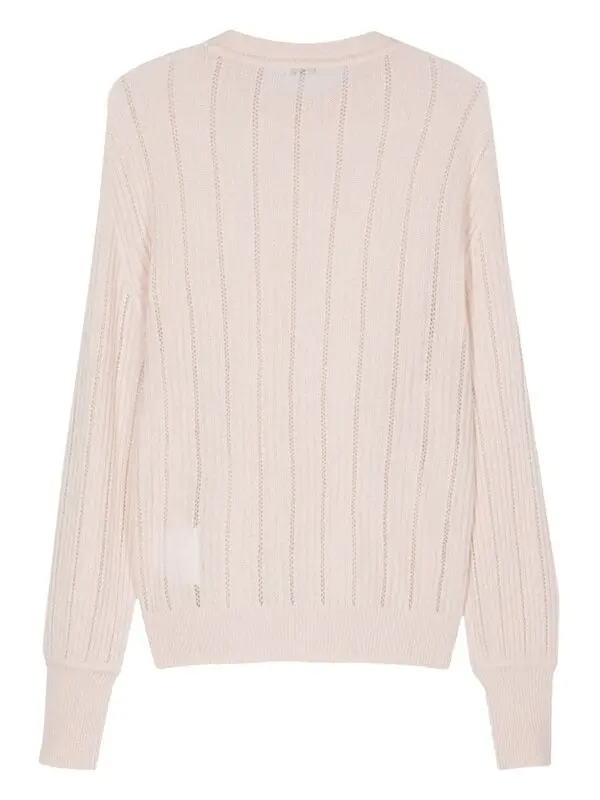 Kiton Pointelle-trim Sweater - Neutrals