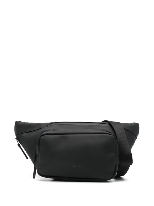 Rains Logo-debossed Belt Bag - Black