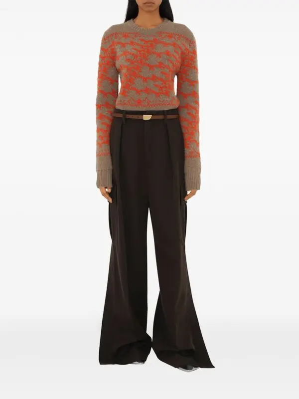 Burberry Cropped Fox Jumper