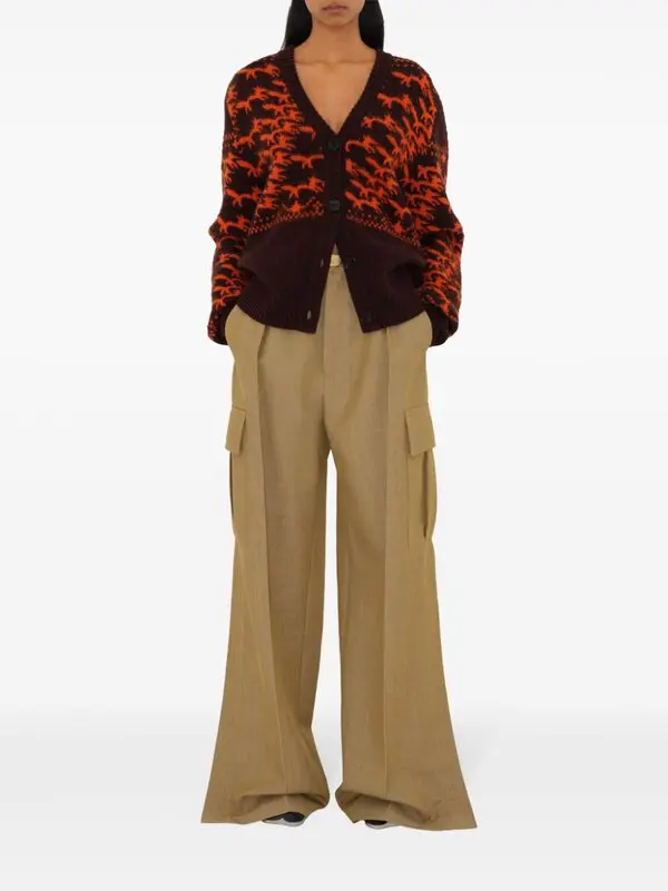 Burberry Fox Wool Cardigan