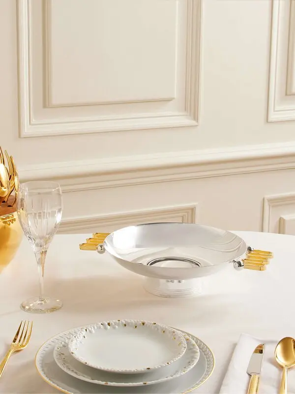 Christofle Plated And Gold-tone Bowl