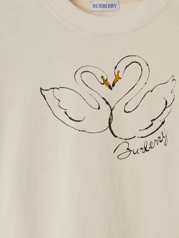 Burberry Swan Cotton T-shirt