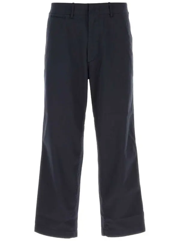 Nanamica Concealed-fastening Straight Trousers - Blue