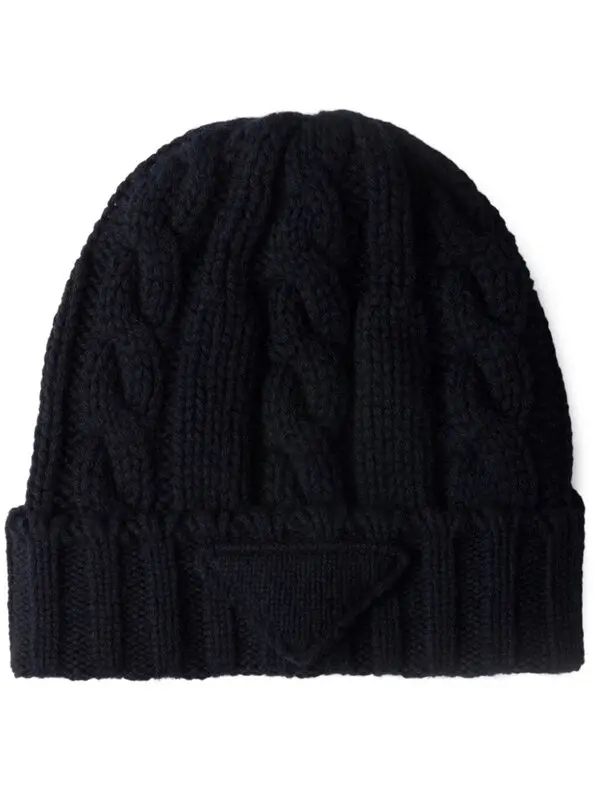 Prada Cashmere Beanie - Blue