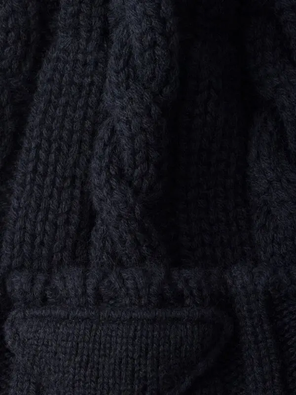 Prada Cashmere Beanie - Blue
