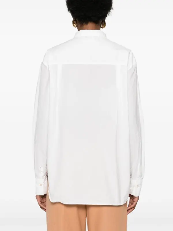 FORTE_FORTE Pussy-bow Cotton Shirt