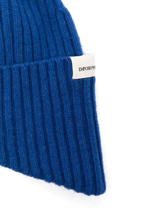 Emporio Armani Ribbed Knit Beanie