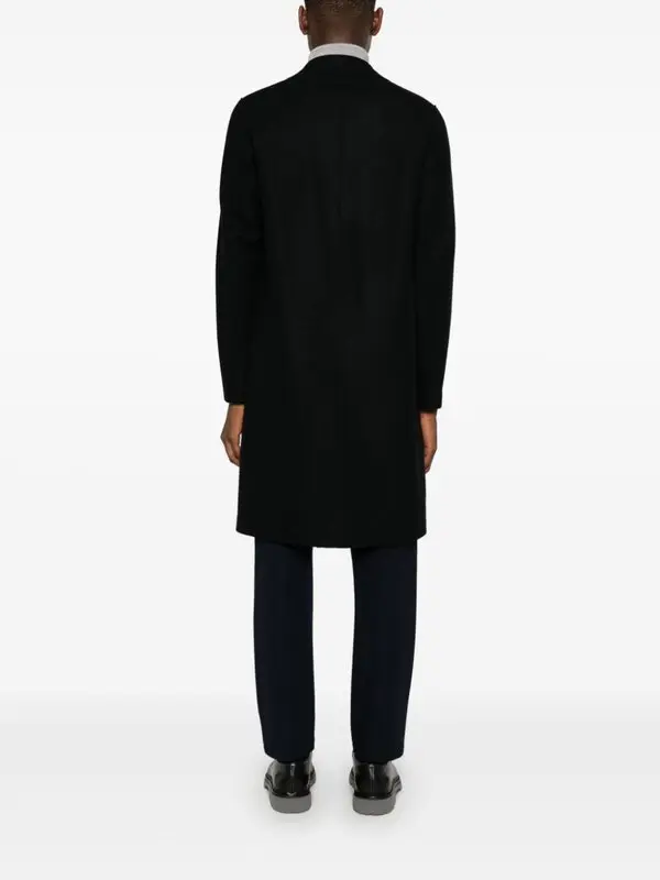 Harris Wharf London Cashmere Pea Coat - Black