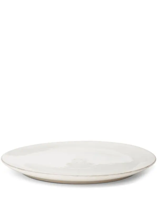 Brunello Cucinelli Logo-engraved Ceramic Plate - White
