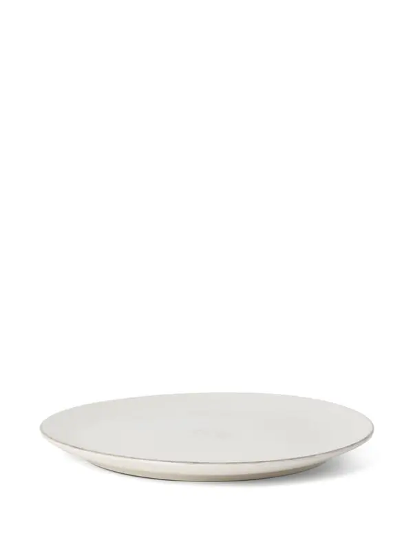 Brunello Cucinelli Logo-engraved Ceramic Plate - White