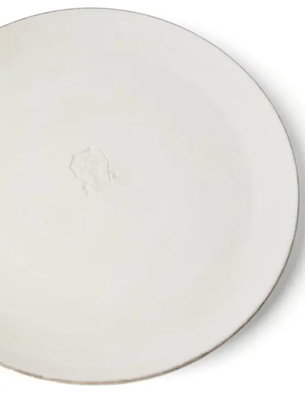 Brunello Cucinelli Logo-engraved Ceramic Plate - White
