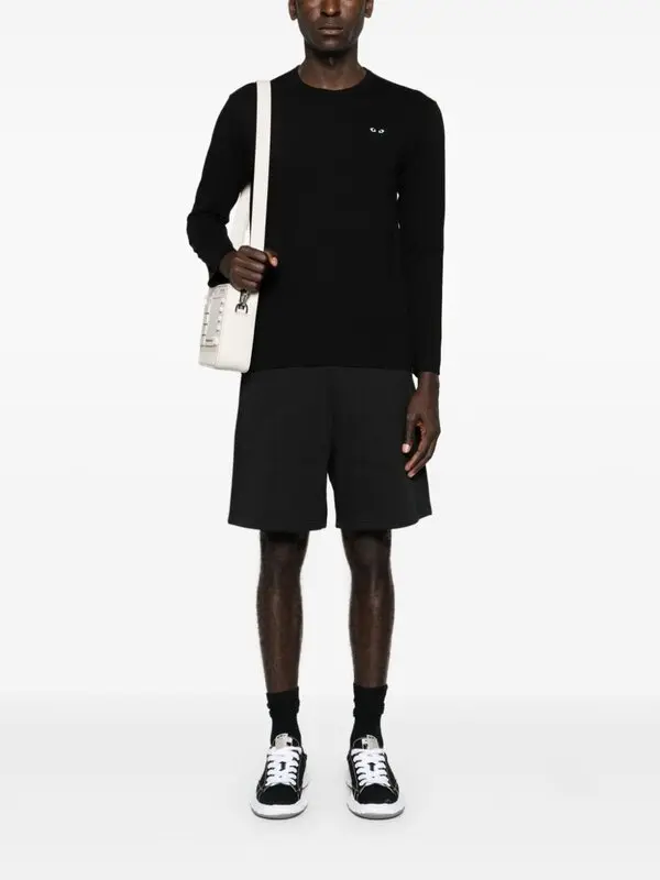 Play Comme Des Garcon Heart Patch T-shirt - Black