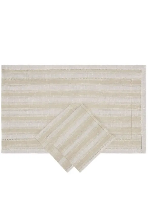 Brunello Cucinelli Placemat And Napkin Set - Neutrals