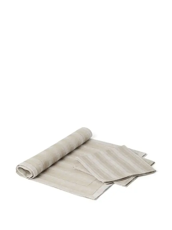 Brunello Cucinelli Placemat And Napkin Set - Neutrals