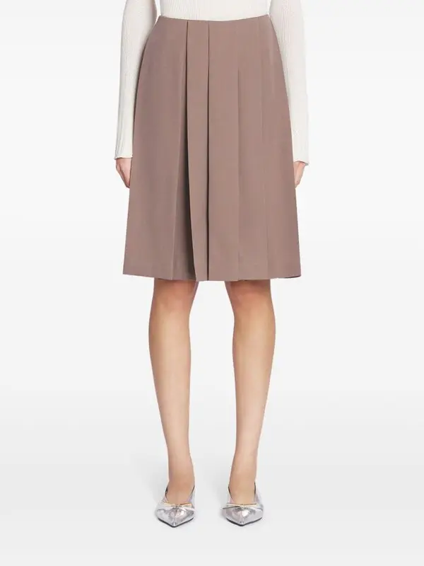 LANVIN Pleated Culotte Shorts