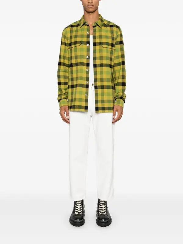GOLDEN GOOSE Star-detail Tapered Jeans - White