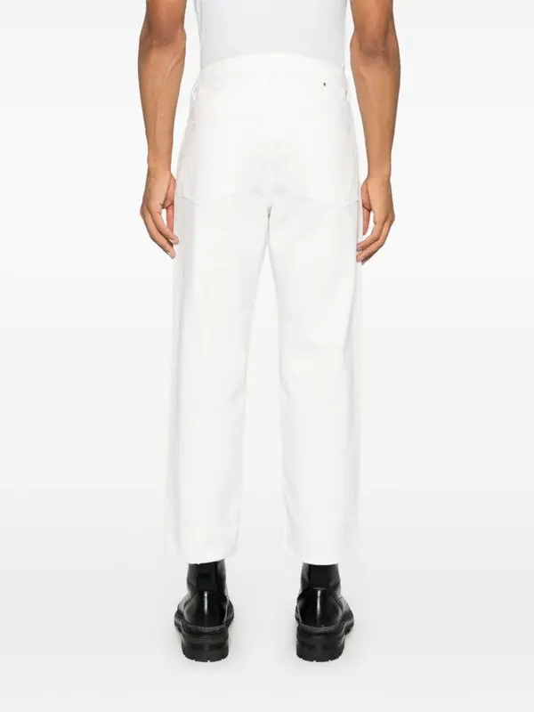 GOLDEN GOOSE Star-detail Tapered Jeans - White
