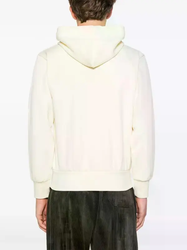 Play Comme Des Garcon Heart-appliqué Hoodie - Yellow