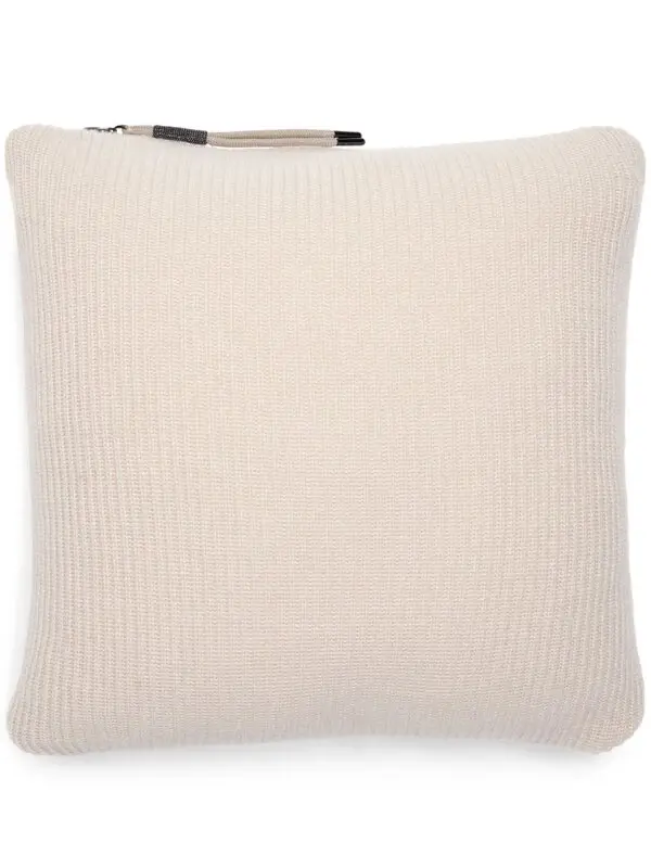 Brunello Cucinelli Cashmere Pillow - Neutrals