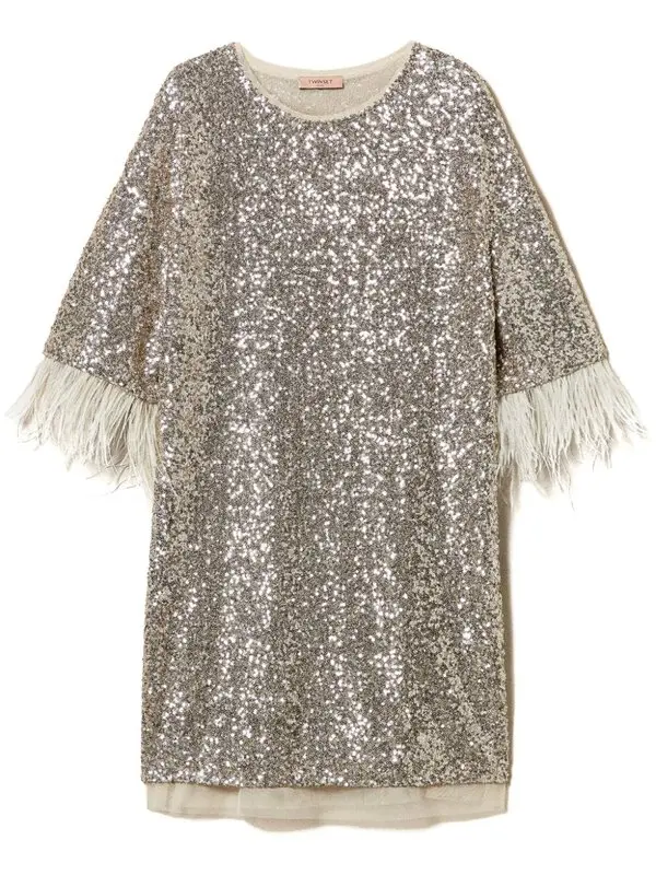TWINSET Sequin-embellished Minidress
