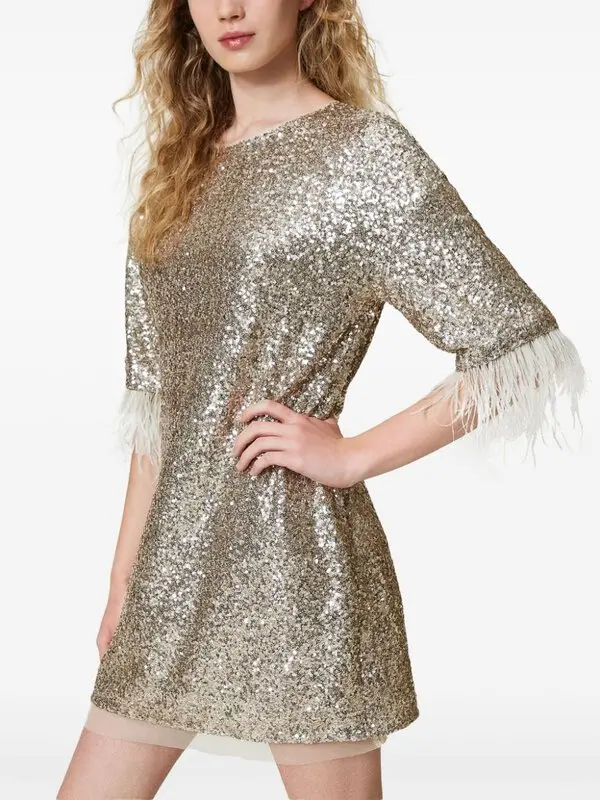 TWINSET Sequin-embellished Minidress
