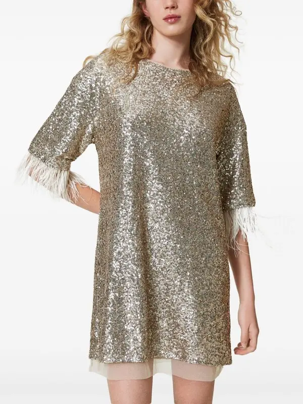 TWINSET Sequin-embellished Minidress