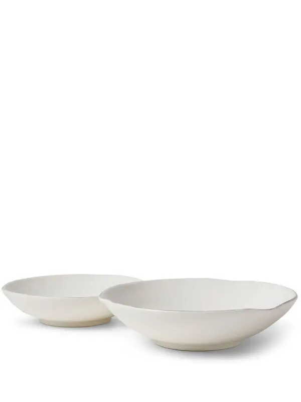 Brunello Cucinelli Asymmetric Edge Plates - White