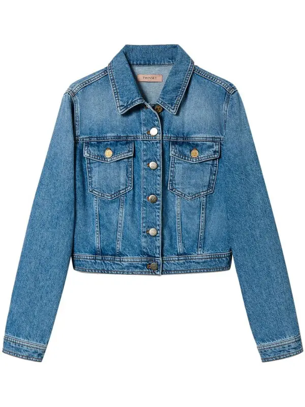 TWINSET Flap-pocket Denim Jacket