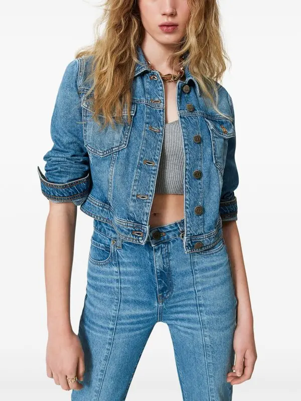 TWINSET Flap-pocket Denim Jacket
