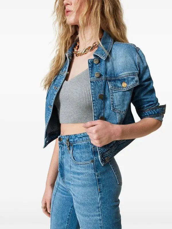 TWINSET Flap-pocket Denim Jacket