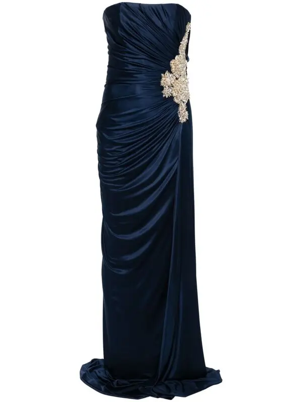 Costarellos Elettra Gown - Blue
