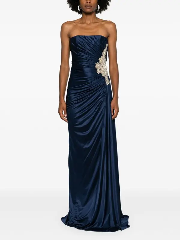 Costarellos Elettra Gown - Blue