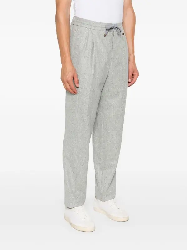 Brunello Cucinelli Wool Trousers - Grey