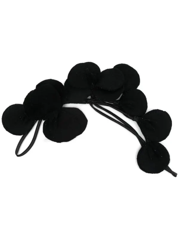P.a.r.o.s.h Felted Floral Hair Pin - Black