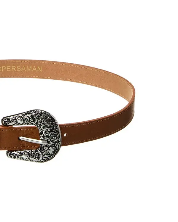 Persaman Tan Leather Belt Bianca Belt – Persaman New York main image 4