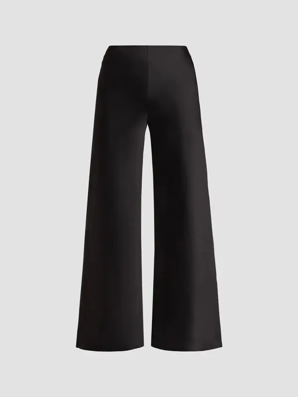Norma Kamali Bias Satin Elephant Pants