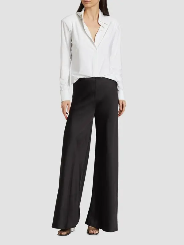 Norma Kamali Bias Satin Elephant Pants