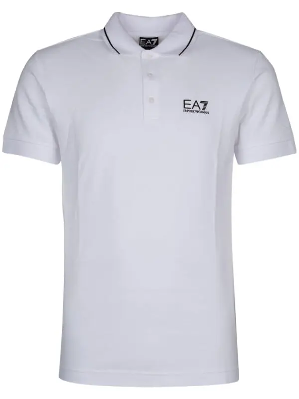 Emporio Armani Logo-print Polo Shirt - White