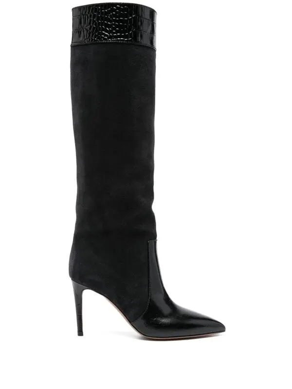 Paris Texas 85mm Crocodile-effect Boots