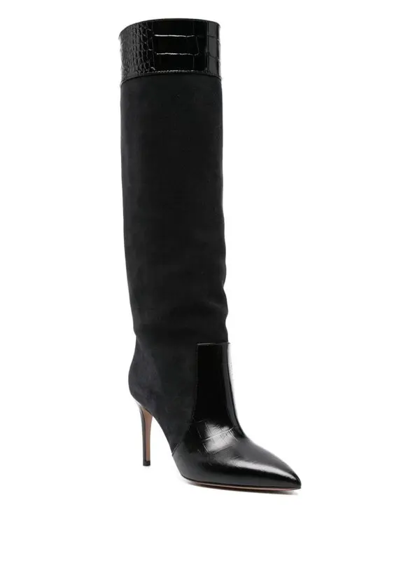 Paris Texas 85mm Crocodile-effect Boots