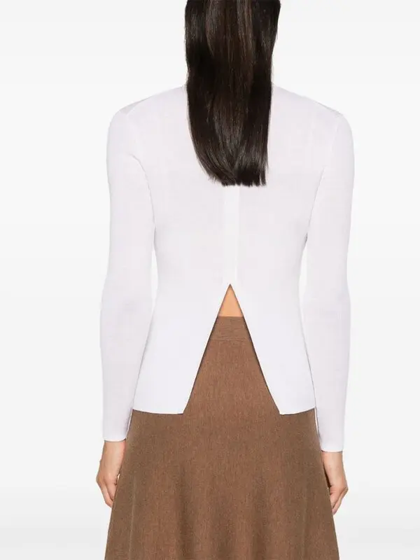 P.a.r.o.s.h Ribbed Wool Sweater - White