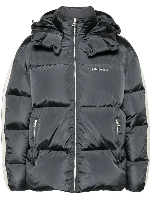 Palm Angels Logo-embroidered Puffer Jacket